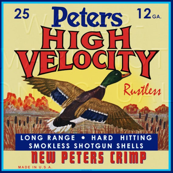Reproduced Vintage Peters high Velocity Shotgun - Etsy