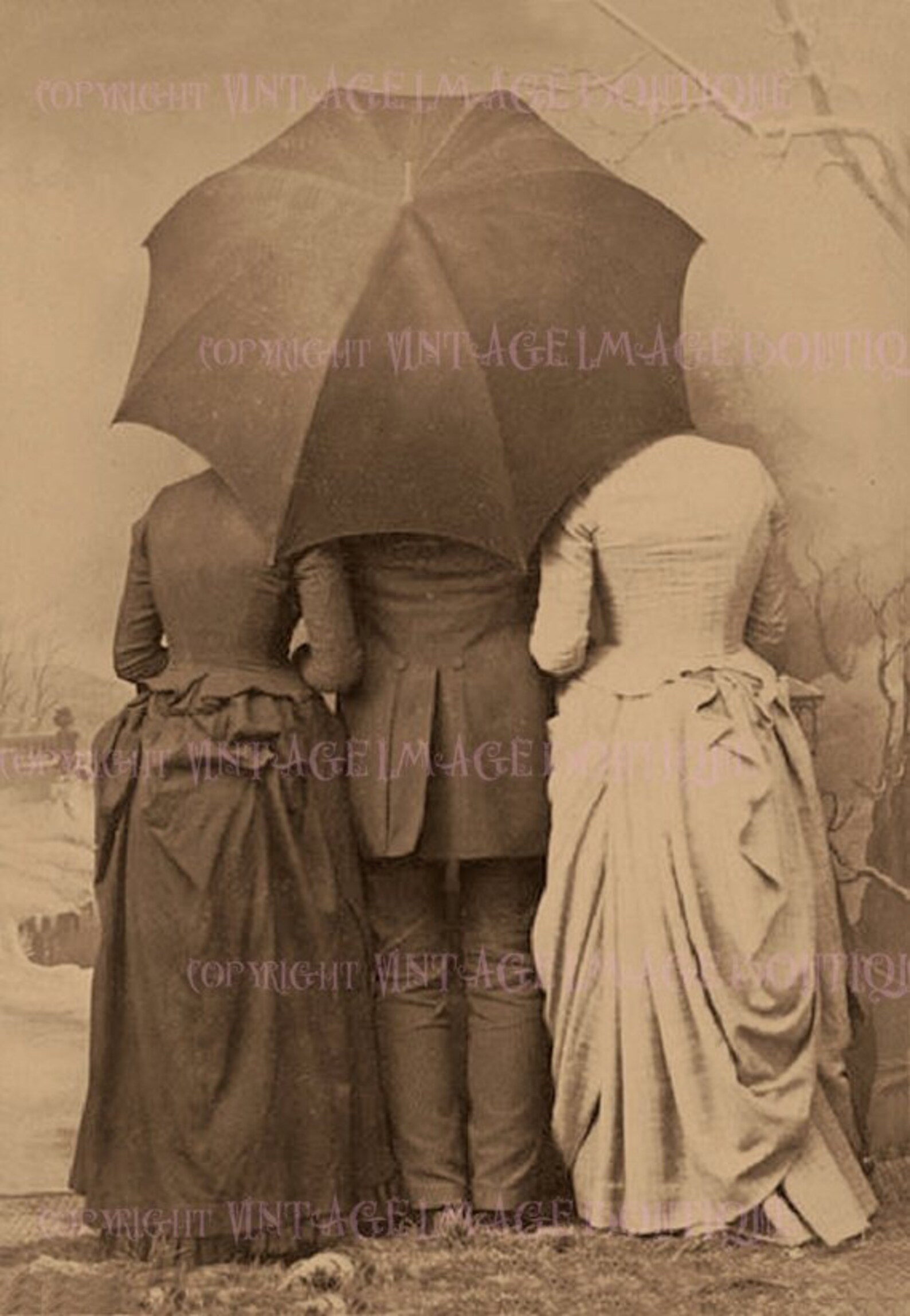 Lovely Antique Victorian Mourning Portrait of Two Woman in | Etsy