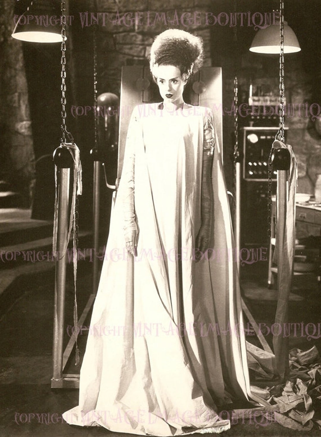 Classic 1935 Horror Film Photo Still of the Lovely Elsa Lanchester as ...