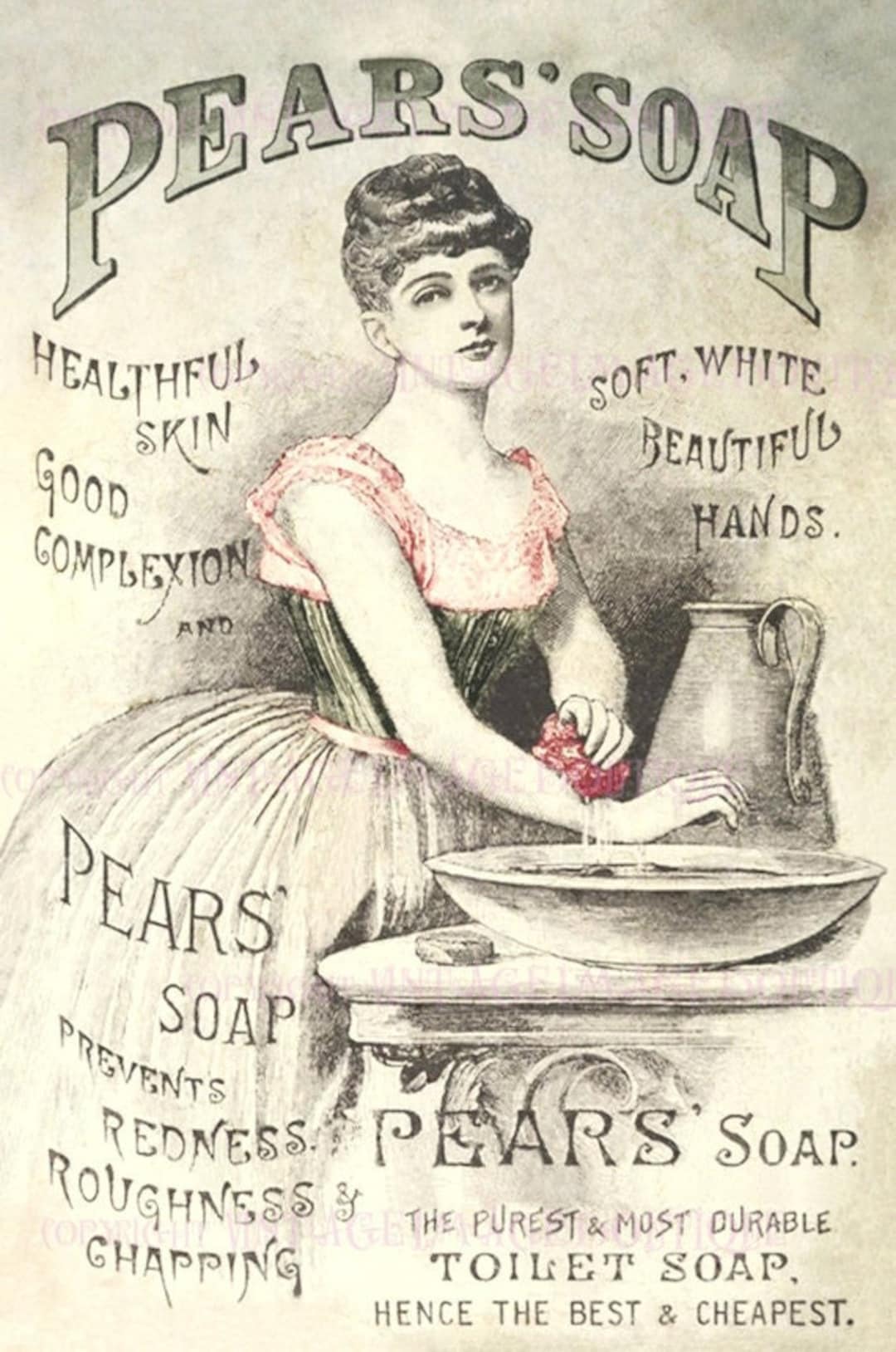 Antique Victorian Advertisement for Pears Soap Medical Scientific 5x7 ...