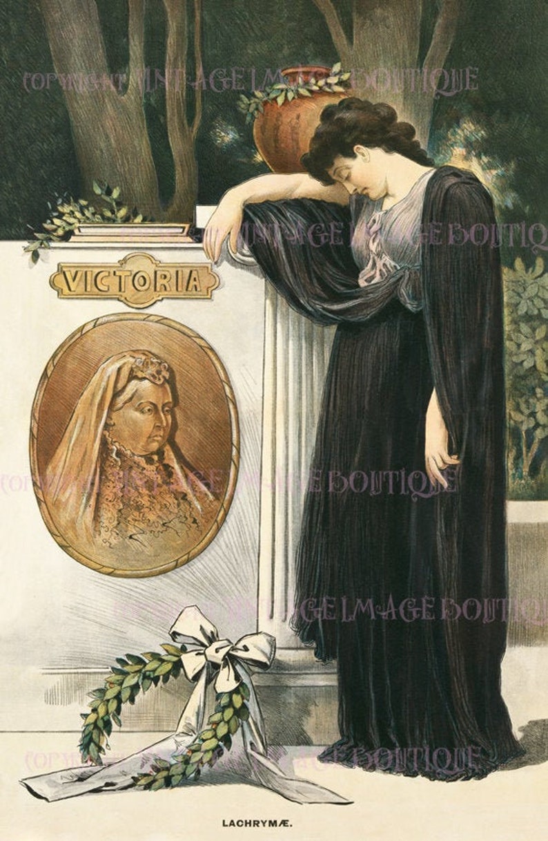 Antique Victorian Mourning in Memoriam Funerary Announcement for the ...