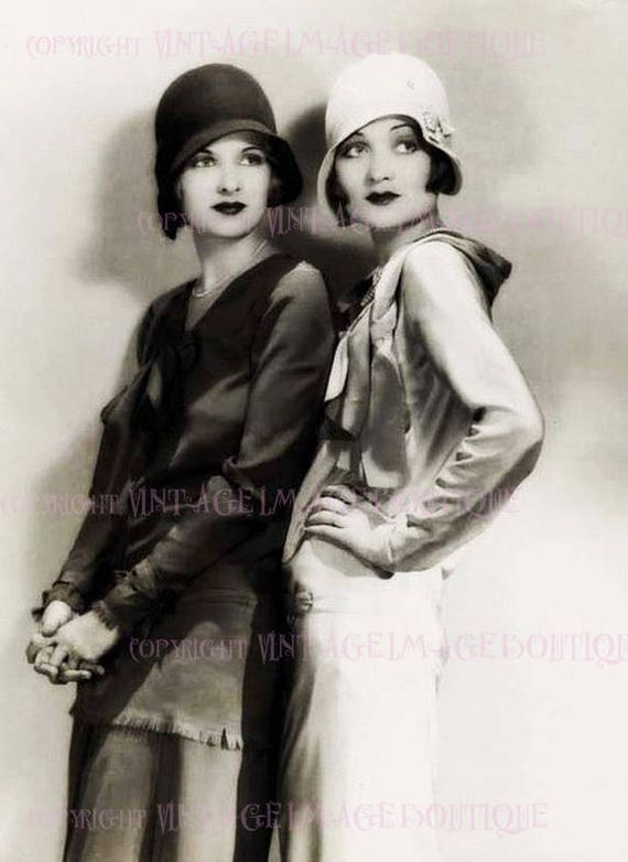 Lovely 1920s Lesbian Flappers Couple Wedding Civil Etsy
