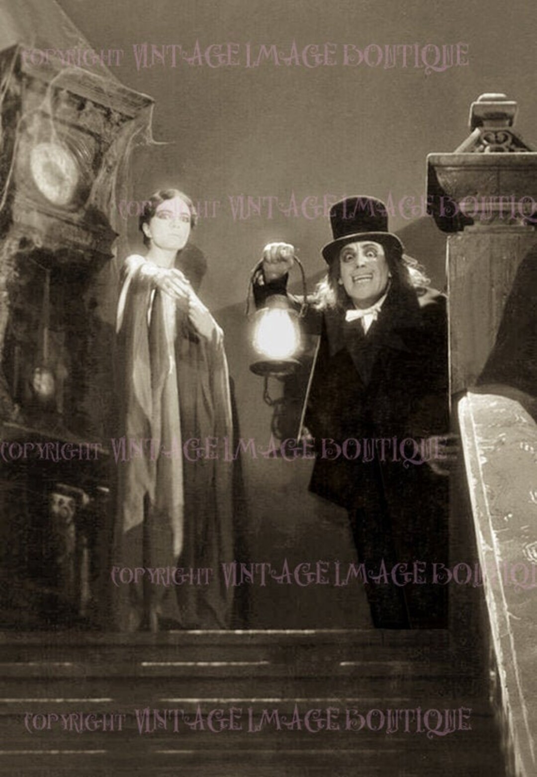 Iconic 1927 Silent Horror Film Photo Still From London After Midnight ...
