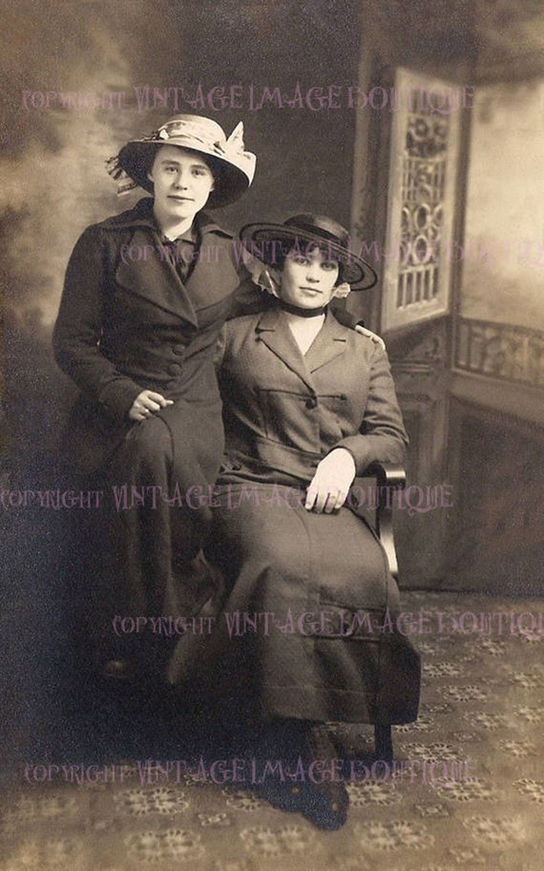 Lovely Antique Edwardian Lesbian Couple Wedding Civil Partnership