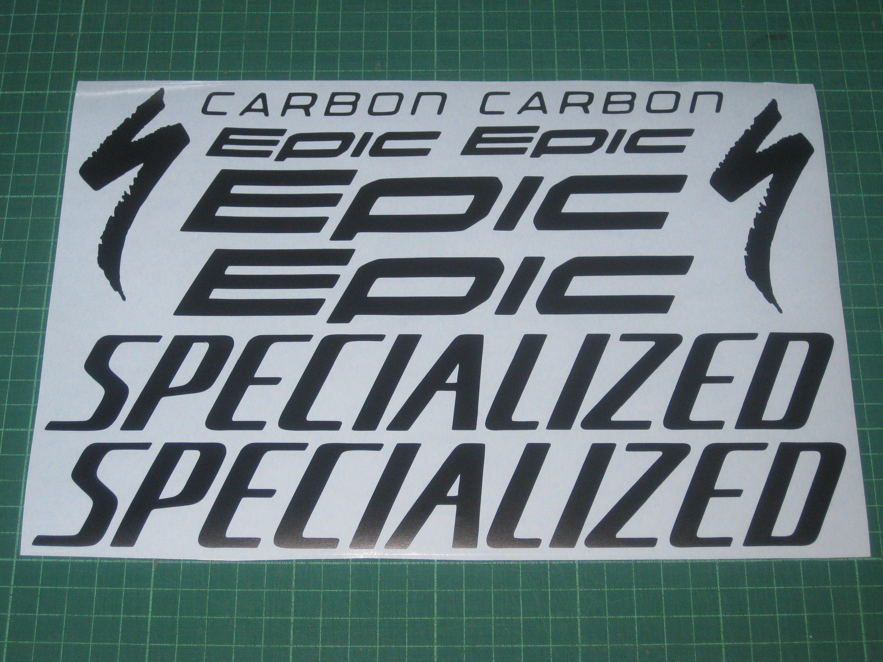 SPECIALIZED EPIC Cycling Decals Set Stickers Graphics Carbon | Etsy