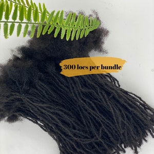 Extra Small Loc Extensions 0.2cm. 300 Locs per Bundle. 100% Afro Kinky ...