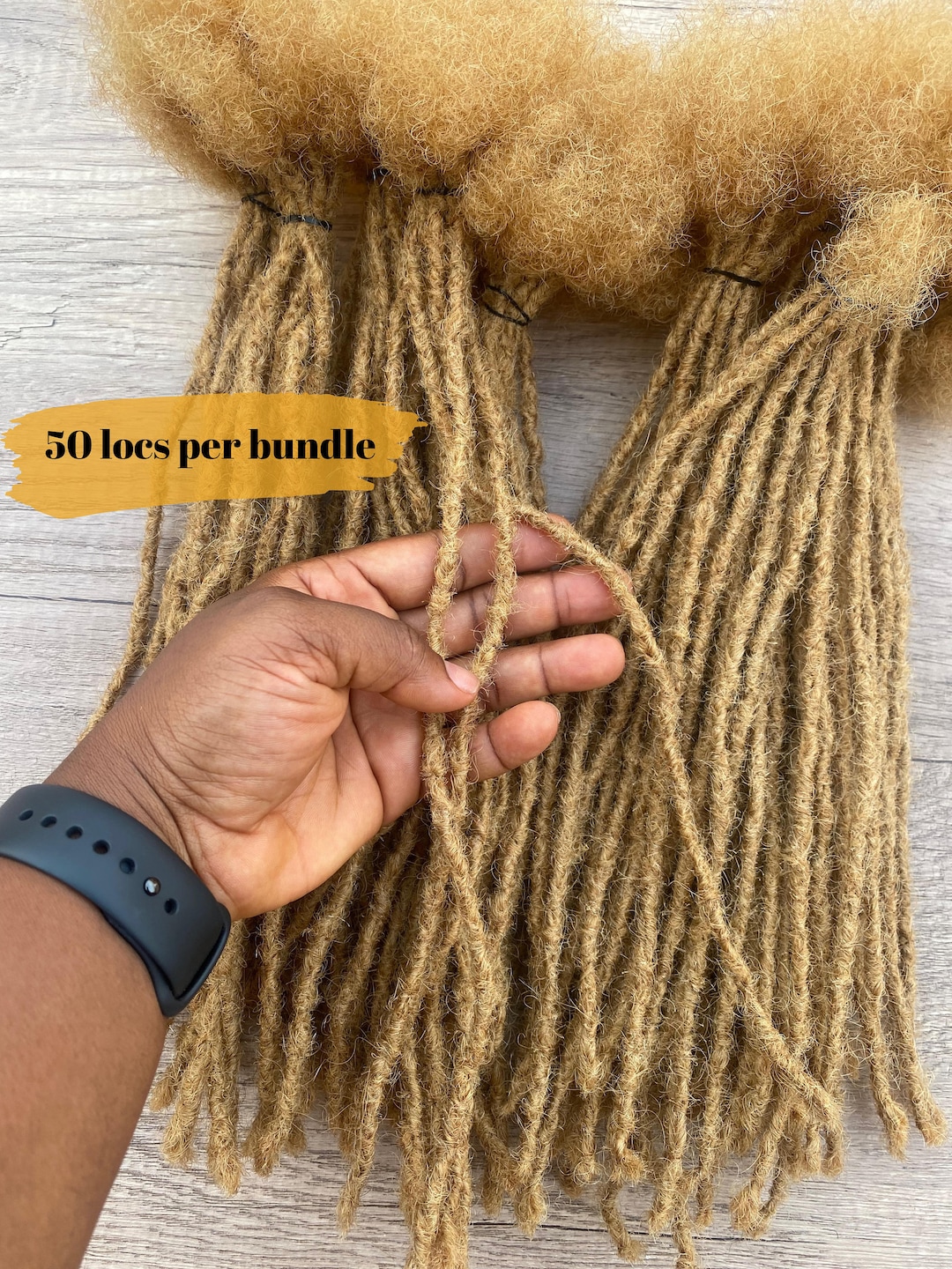 Textured Intalocs. Small (0.4-0.5)cm. | Color #27 | 50 Locs per Bundle ...
