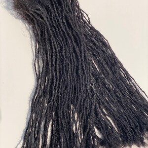 Extra Small Loc Extensions 0.2cm. 300 Locs per Bundle. 100% Afro Kinky ...