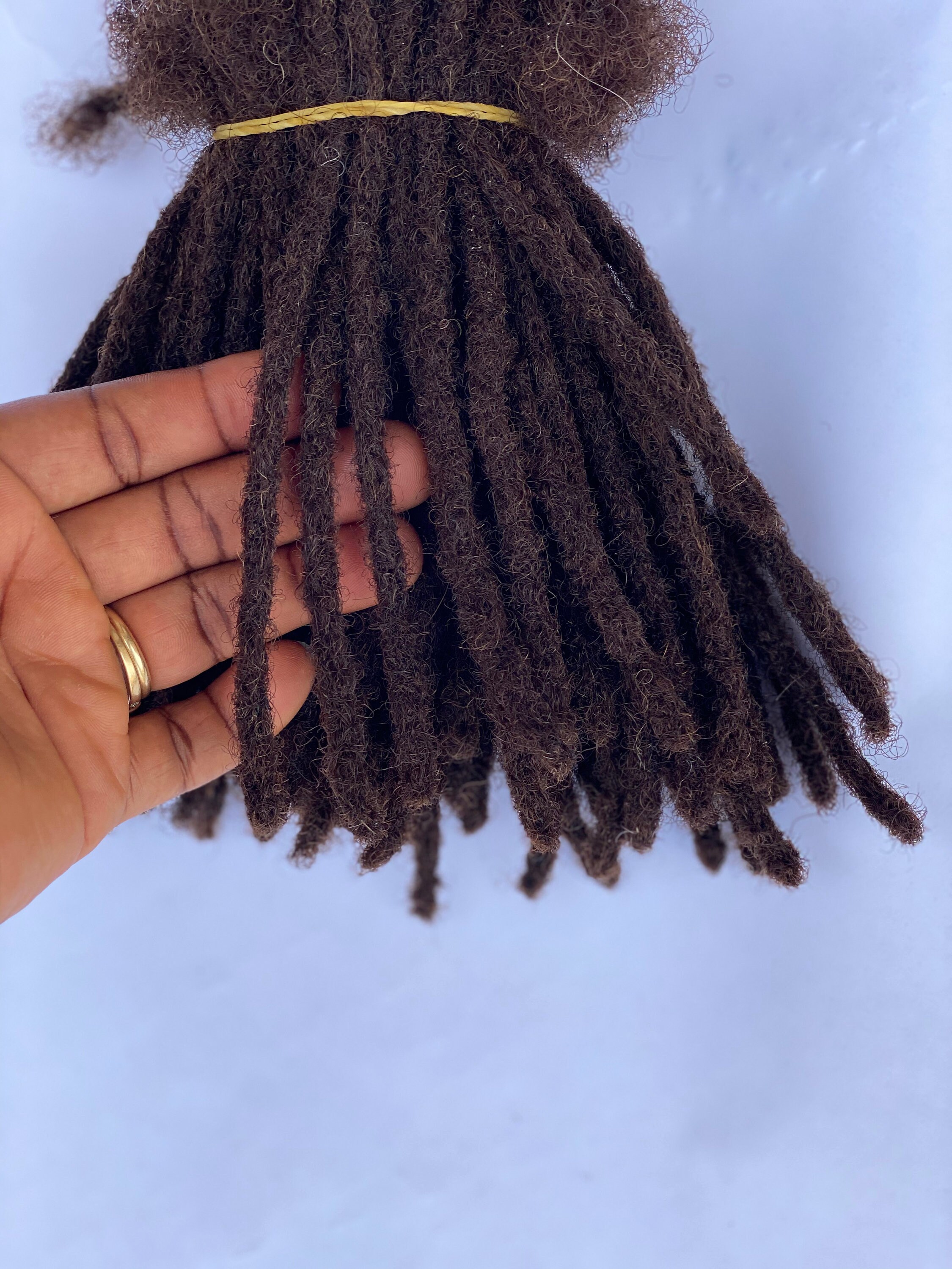 Color 4. Human Hair Dreadlocks Extensions. 100% Afro Kinky - Etsy