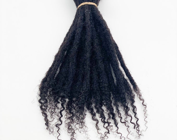 Loose Curly Ends Human Hair Dreadlocks Extensions. Personalized 100% ...