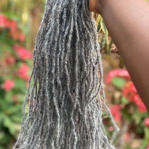Salt and Pepper Textured Intalocs. (sika Locs) 0.3-0.35cm 10 Locs per ...