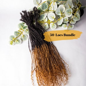 Extra Small Loc Extensions.x 50 Locs per Bundle. Honey Blonde 100% Afro ...