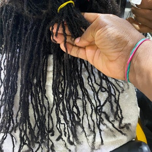 Extra Small Loc Extensions (0.15-0.2cm).x 10 Locs per Bundle. 100% Afro ...
