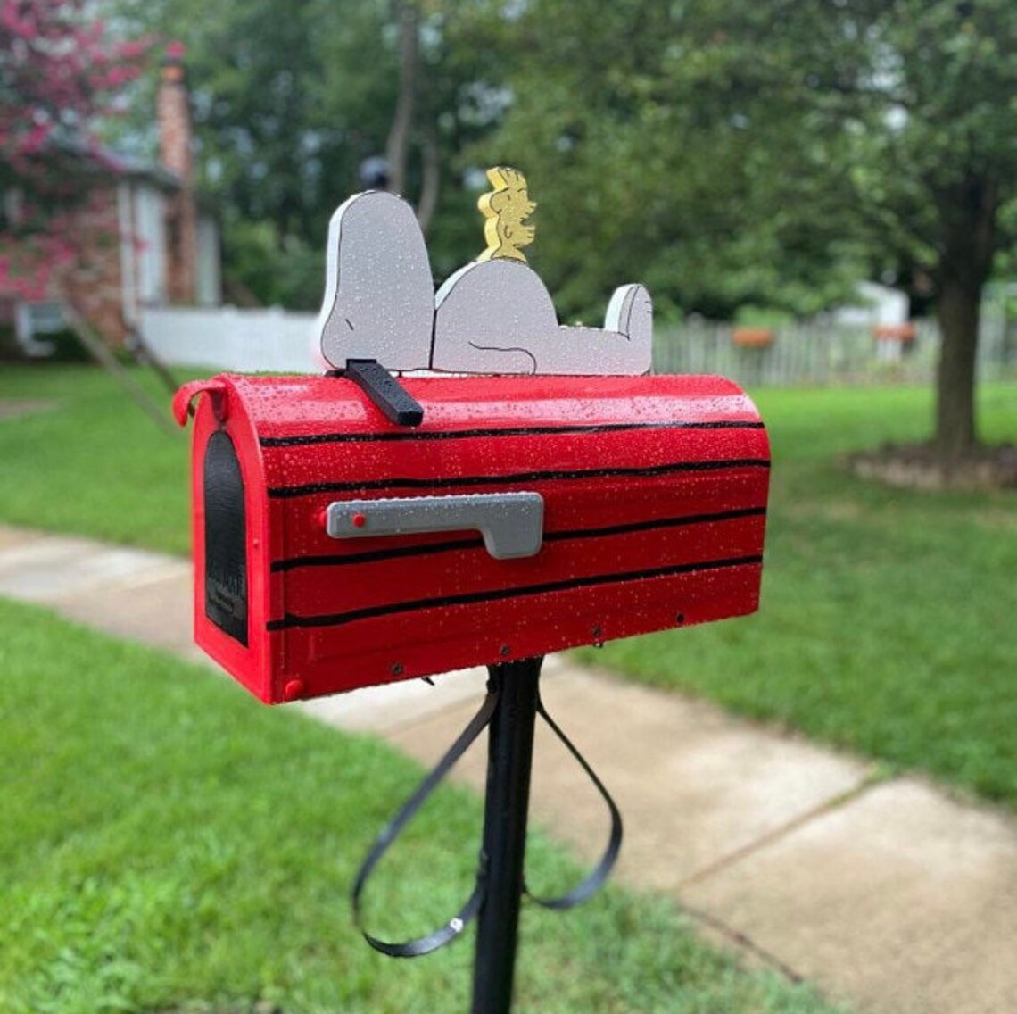 Snoopy and Woodstock Mailbox Topper | Etsy
