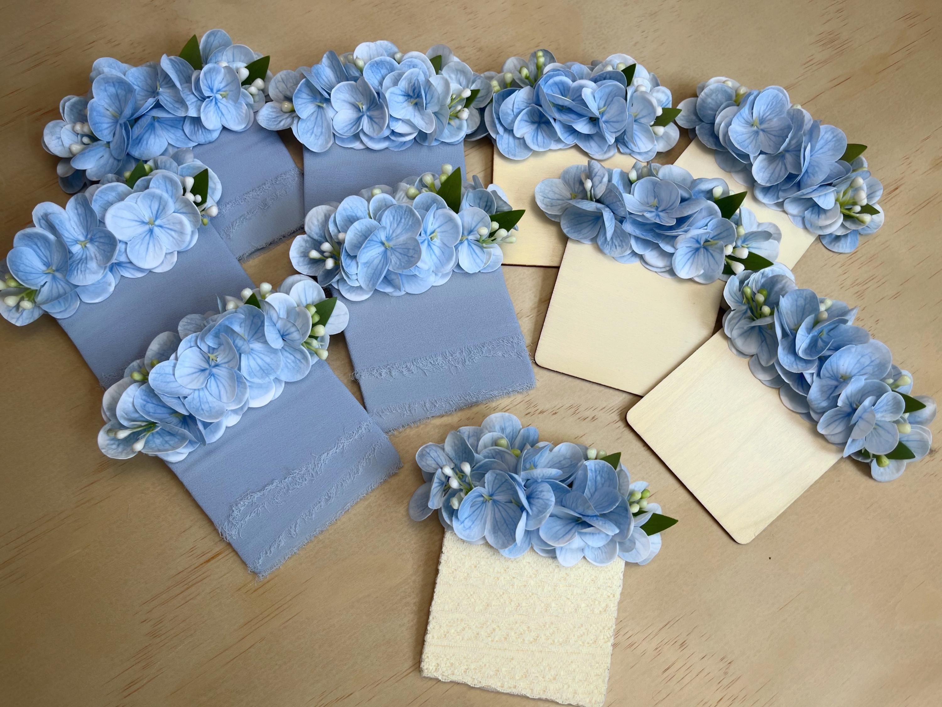 Blue Hydrangea Pocket Boutonniere: Groom Wedding Flowers - Etsy