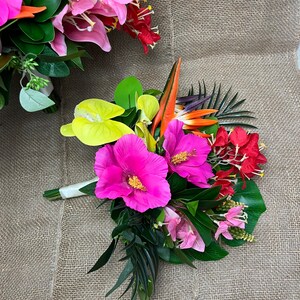 Large Tropical Hot Pink Hibiscus for Bride and Bridesmaids, Pink and ...