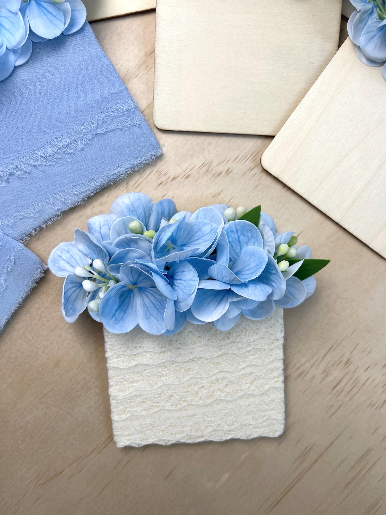 Blue Hydrangea Pocket Boutonniere: Groom Wedding Flowers - Etsy