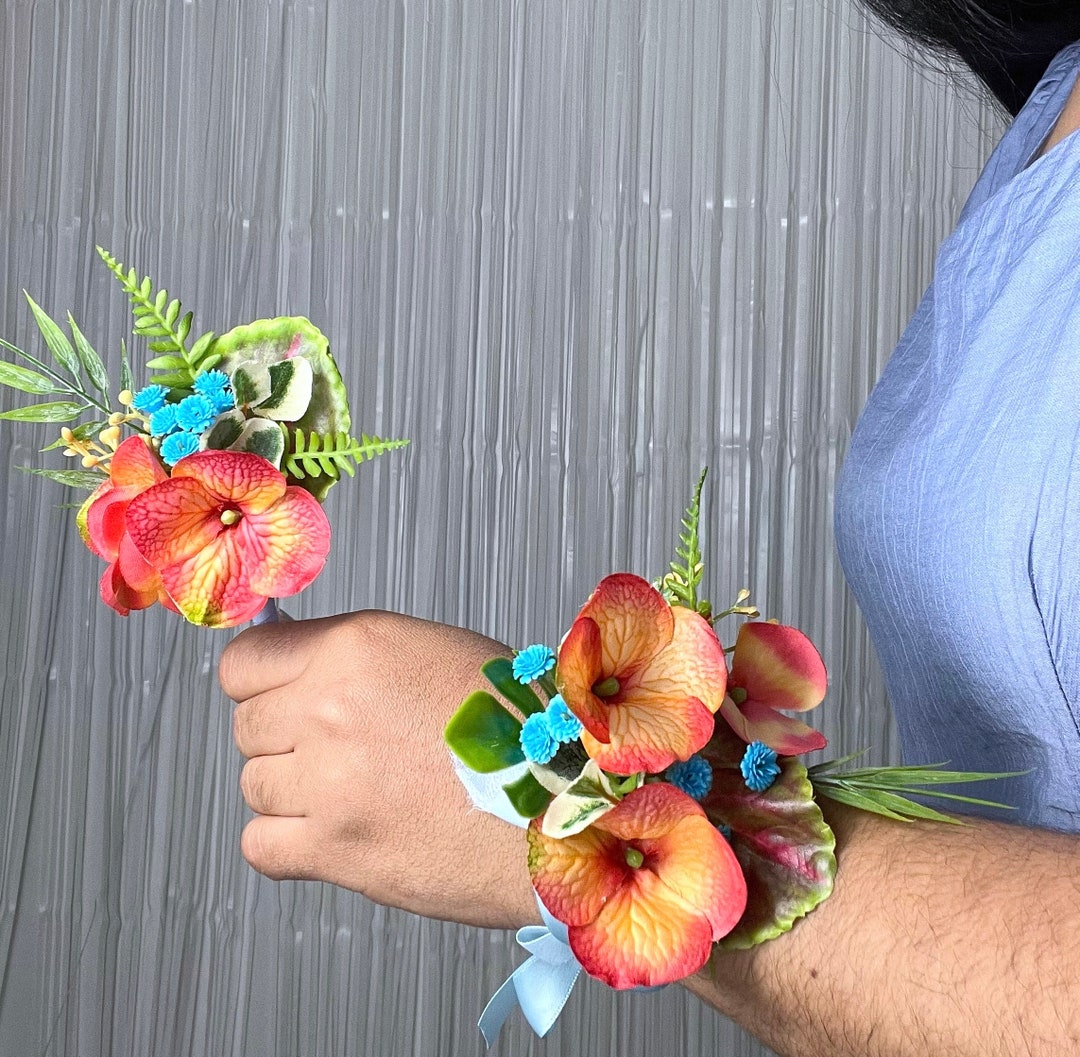 Tropical Prom Corsage and Boutonniere , Island Boutonniere, Wedding ...