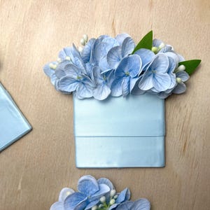 Blue Hydrangea Pocket Boutonniere: Groom Wedding Flowers - Etsy