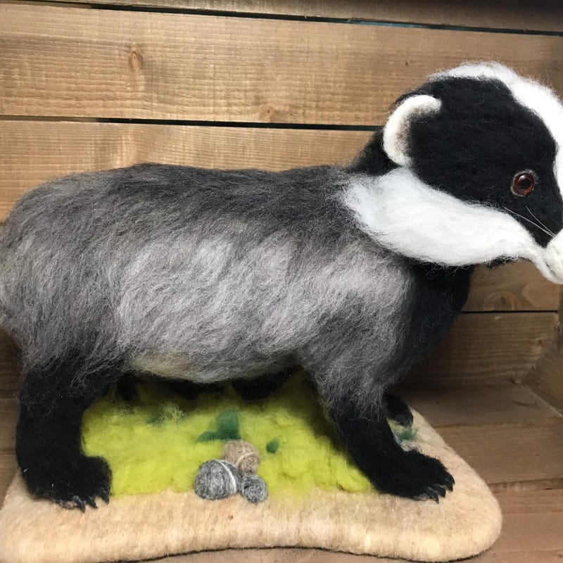 Felt Badger - Etsy