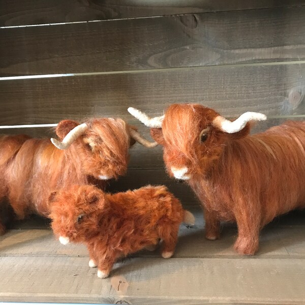 Needle Felted Cow - Etsy