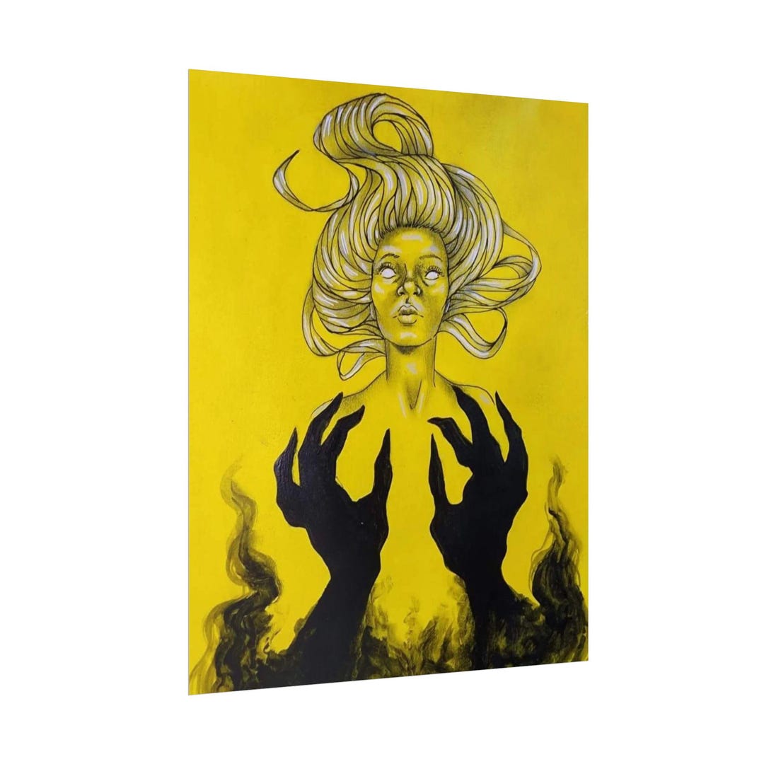 Grasping - Poster, Creepy Spooky Rolled Poster, Horror Alternative ...