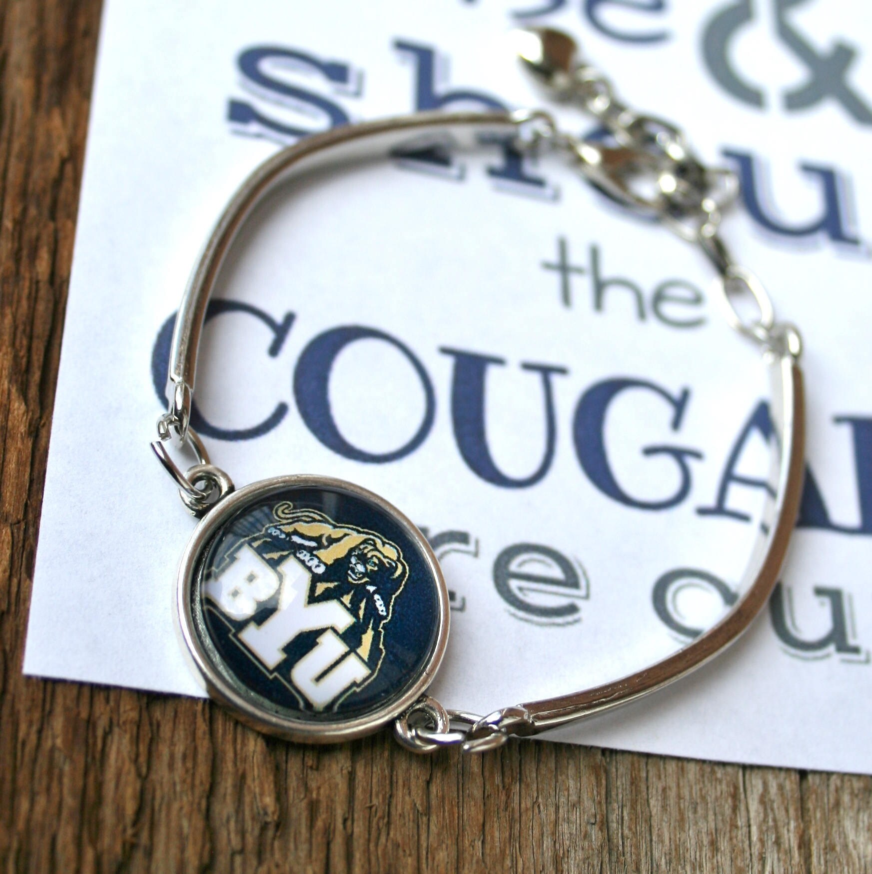 BYU Bracelet Cougars Charm Utah Fan Brigham Young University - Etsy