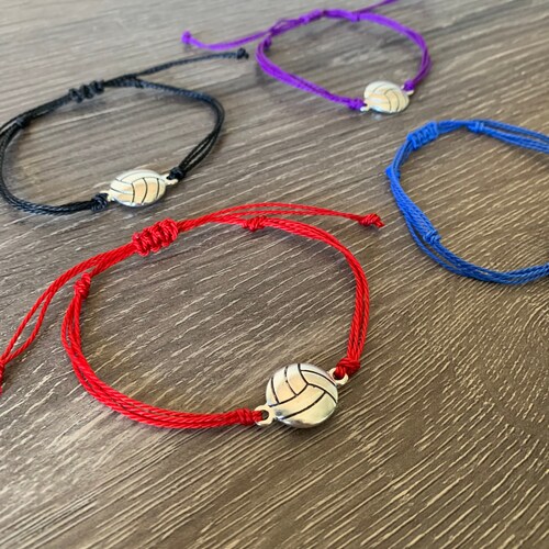 Volleyball String Bracelet Charm Team Gifts Mom Coach Gift - Etsy