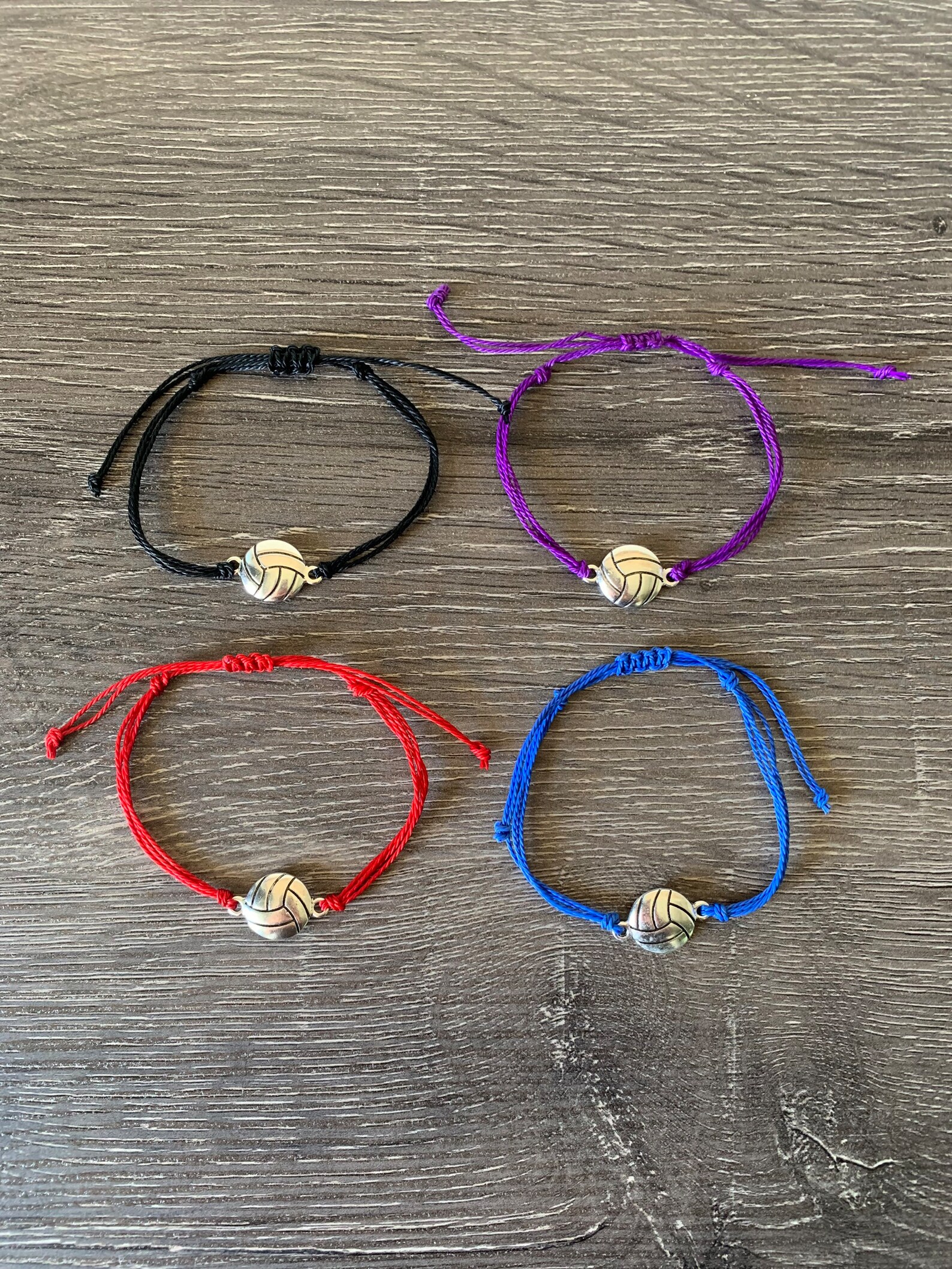 Volleyball String Bracelet Charm Team Gifts Mom Coach Gift - Etsy