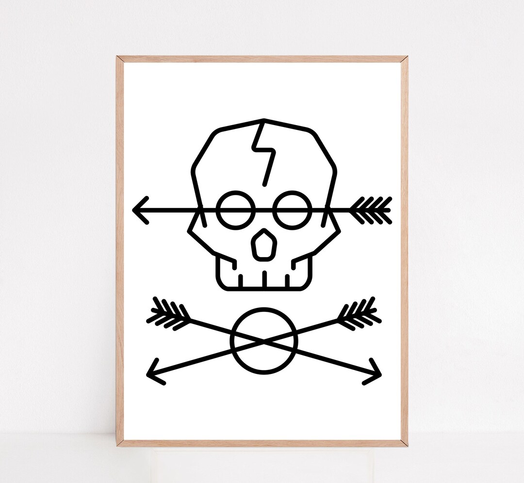 Skull Digital Download, Arrow Wall Decor, Tribal Wall Art, Native ...