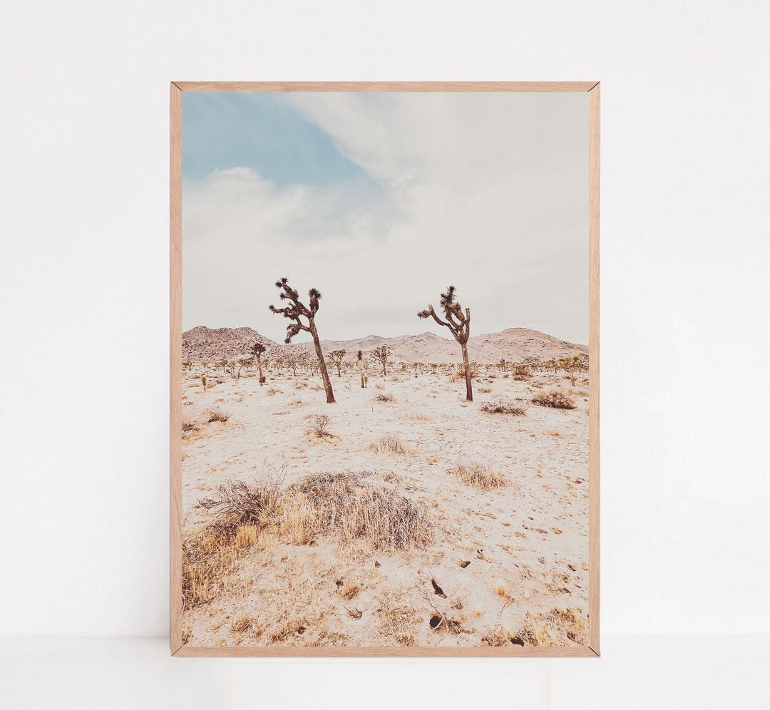 Joshua Tree Poster, National Park Print, Boho Desert Decor, Desert ...