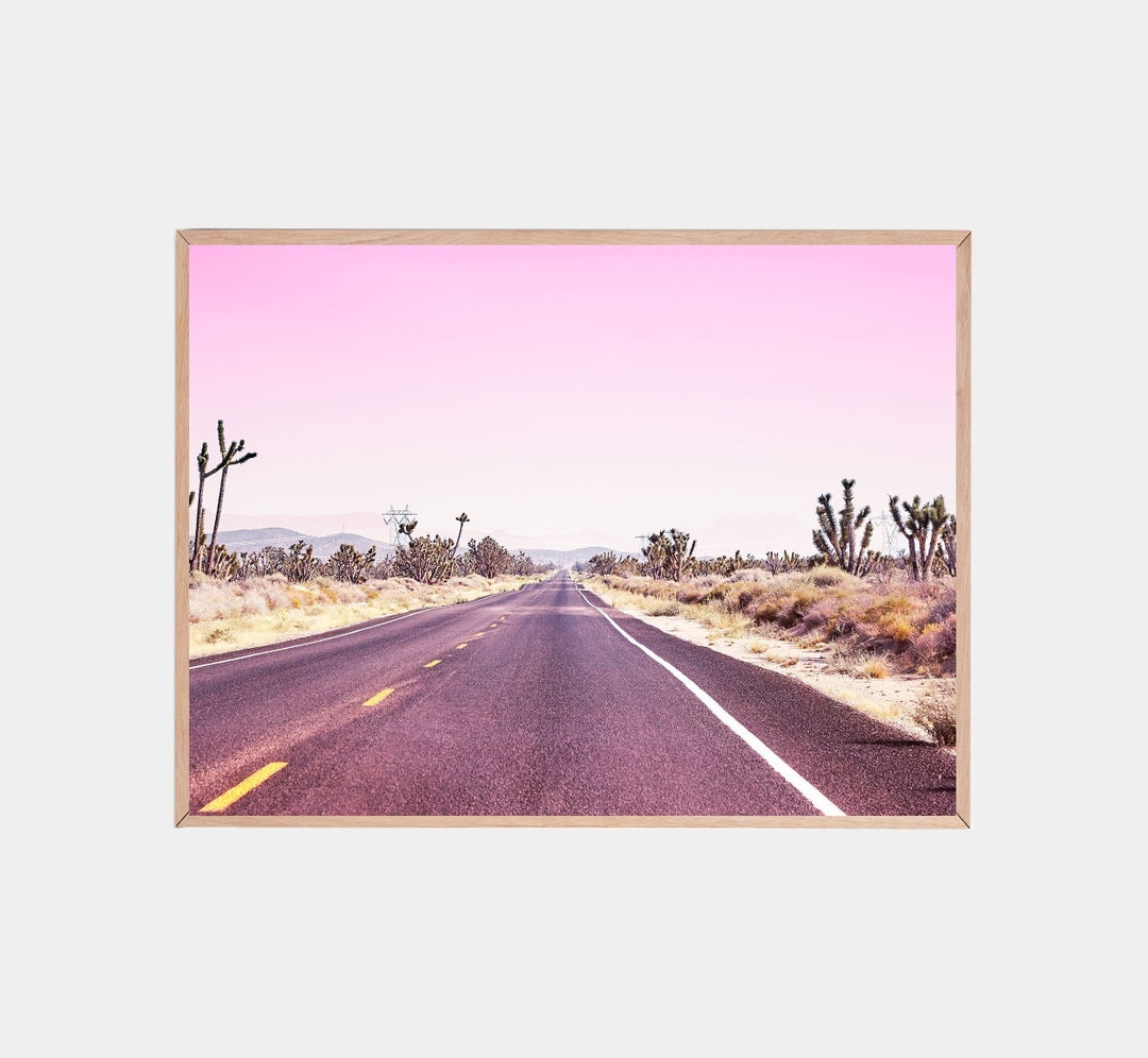 Joshua Tree Print, Open Road Landscape, Mojave Photo (digital Download ...