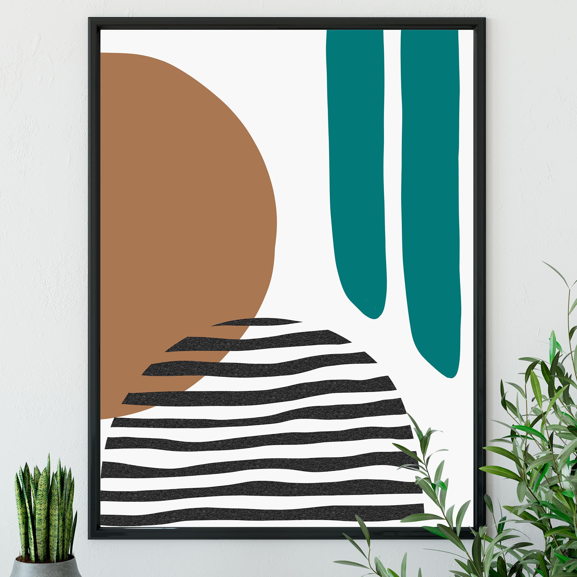 Modernism Poster Mid Century Modern Cool Abstract Art | Etsy