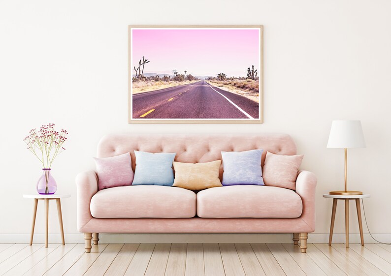 Joshua Tree Print, Open Road Landscape, Mojave Photo (digital Download ...