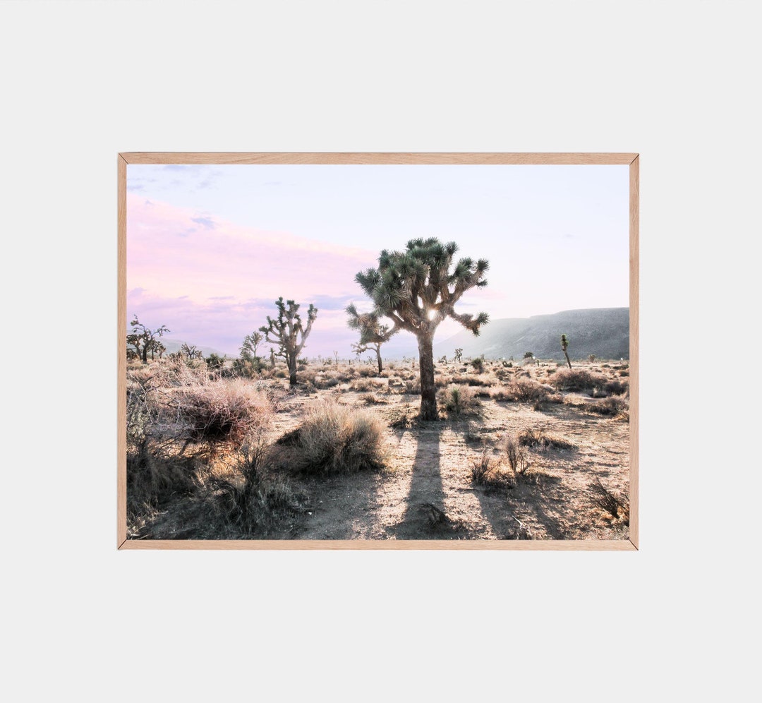 Joshua Tree Poster, Desert Art Poster, National Park Print, Joshua Tree ...
