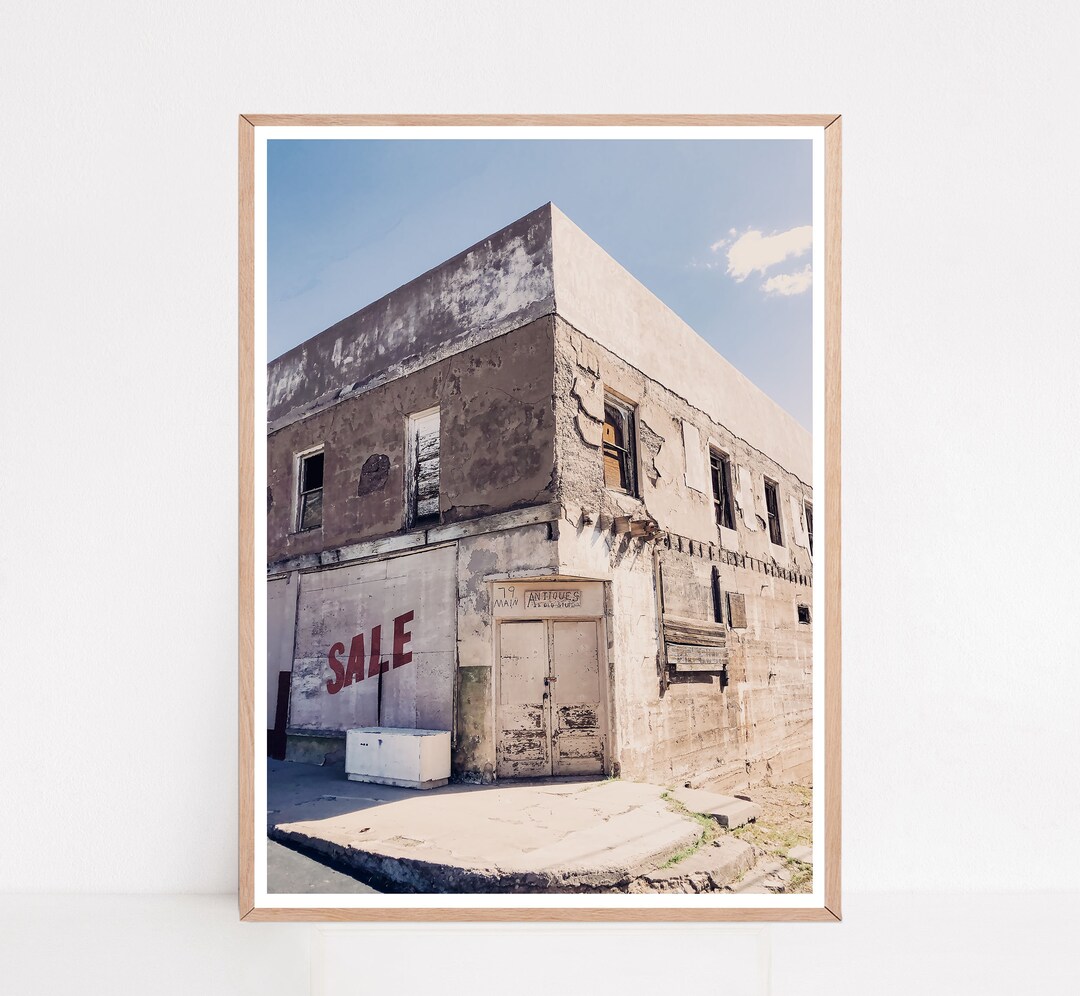 Ghost Town Poster, Architecture Print, Superior Arizona, Southwestern ...