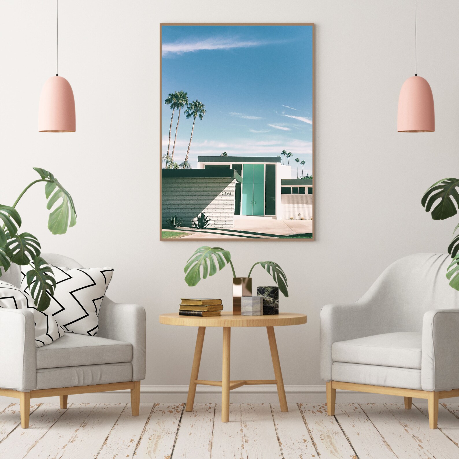 Palm Springs Print Mid Century Modern Print Palm Springs - Etsy