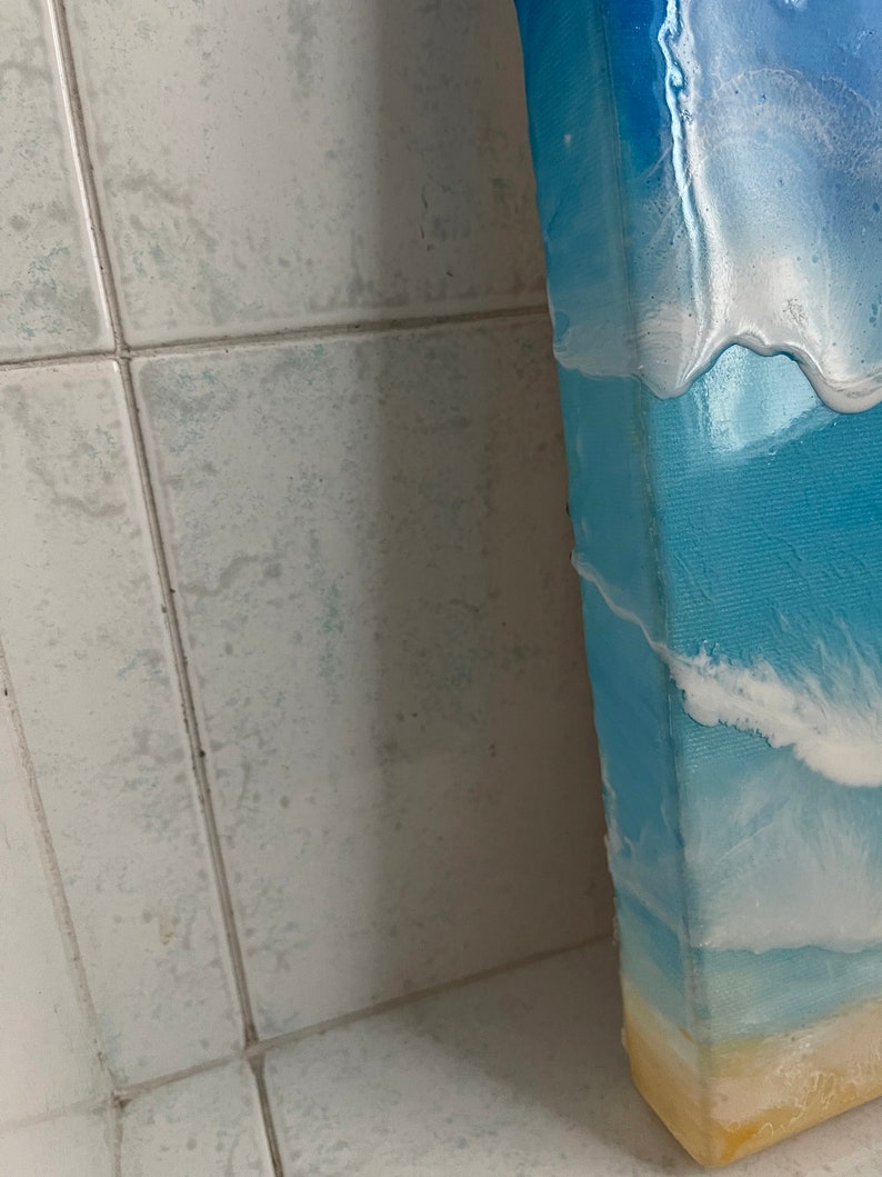 Epoxy Art Wall, Resin Beach Wall Art, Sea Theme, 3d Resin Painting ...