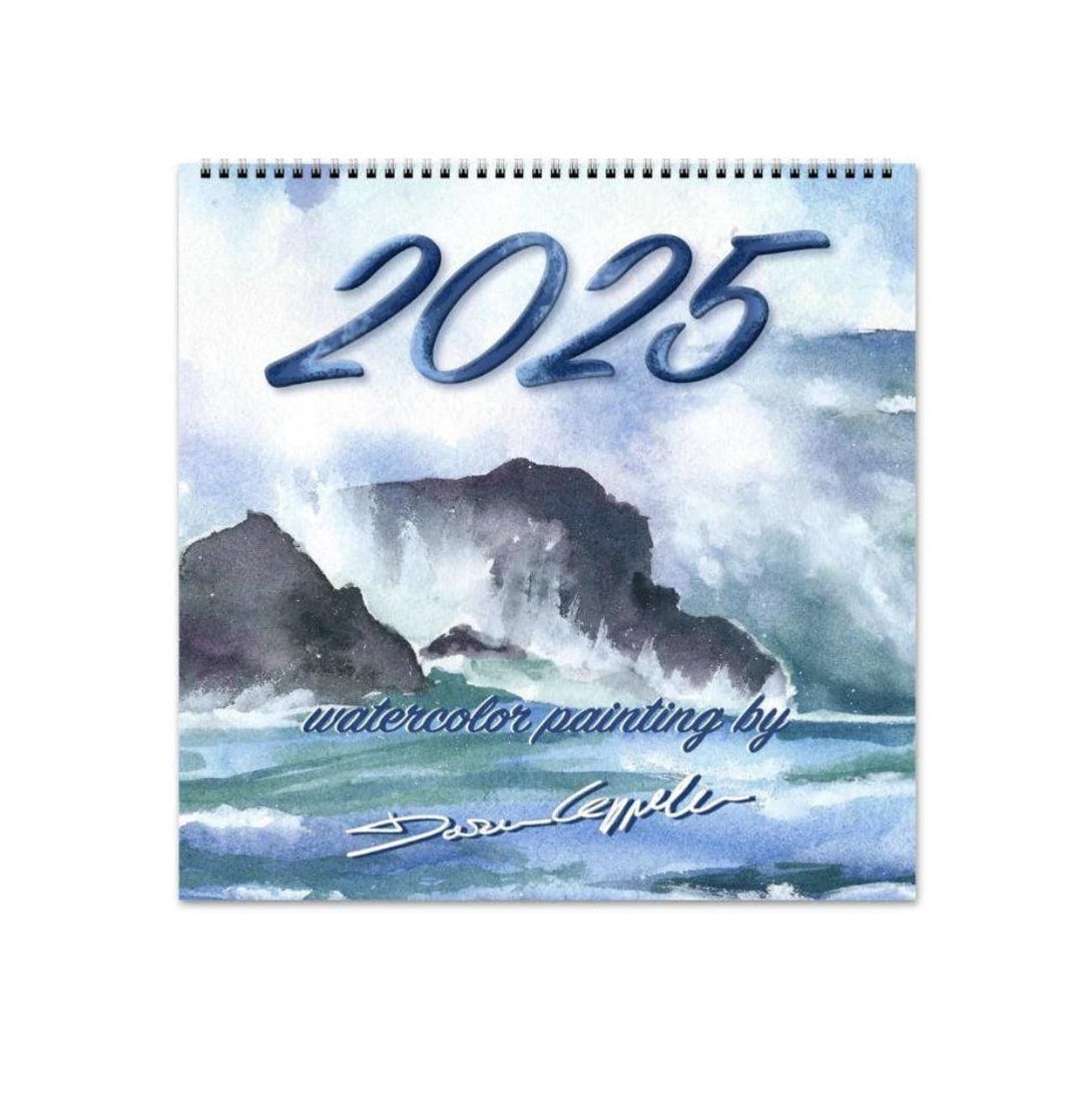 Ocean Calendar 2025, Sea Themed Calendar, Wall Calendar, 12 Month ...