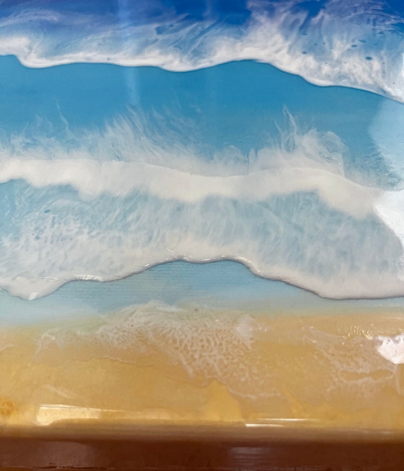 Epoxy Art Wall, Resin Beach Wall Art, Sea Theme, 3d Resin Painting ...