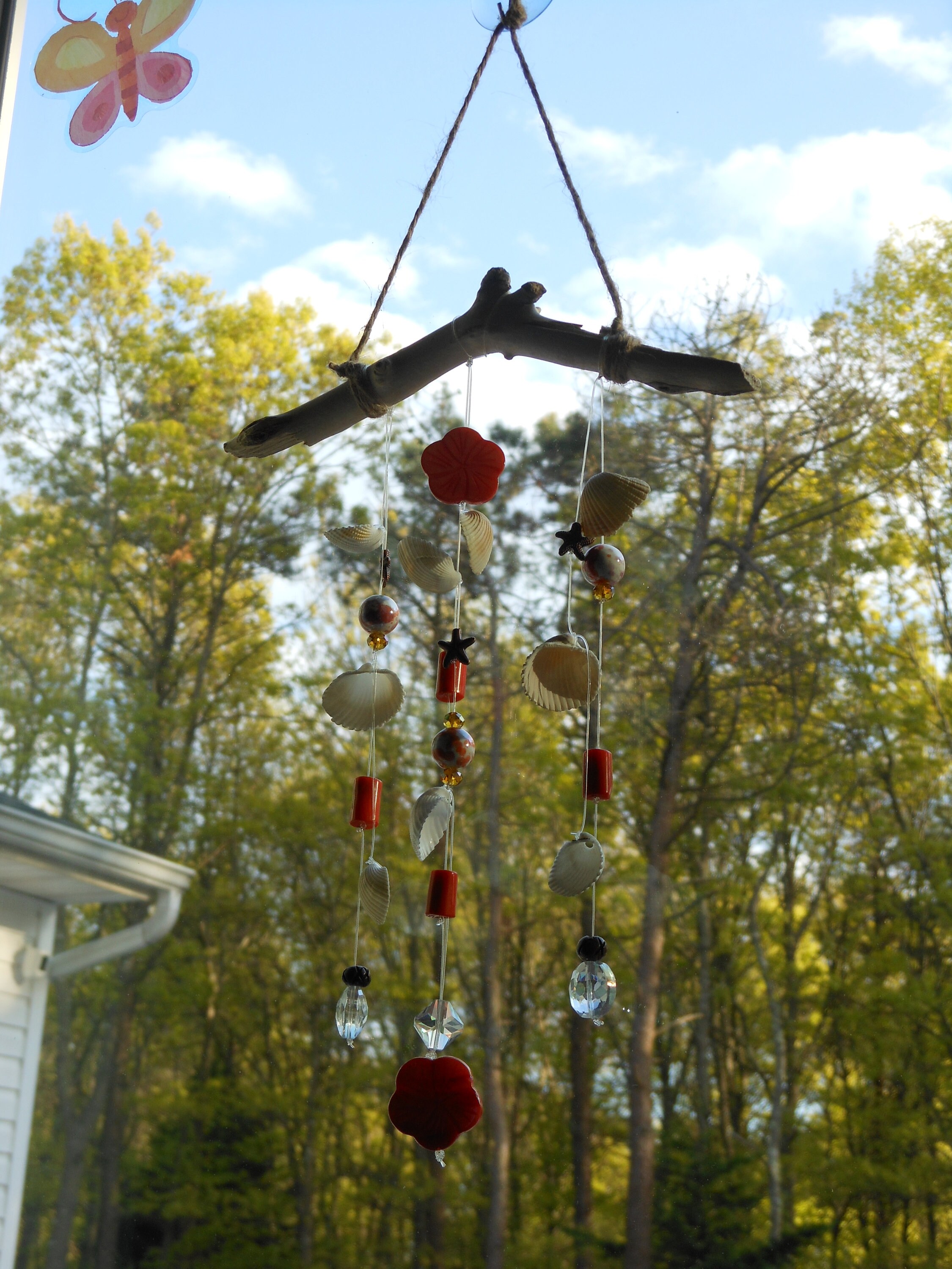 Seashell Suncatcher Windchime/mobile-shell & Driftwood Wall - Etsy
