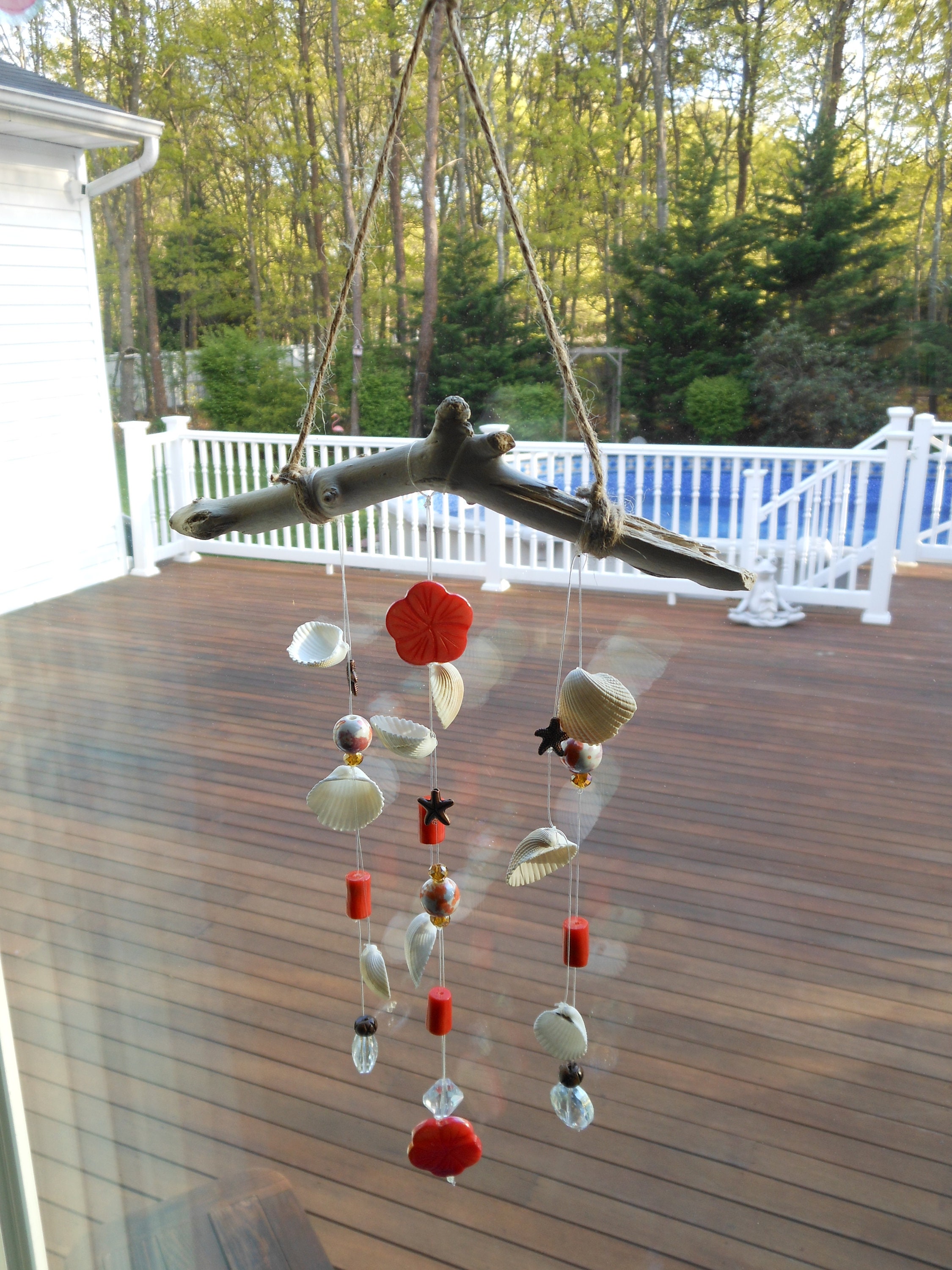 Seashell Suncatcher Windchime/mobile-shell & Driftwood Wall - Etsy