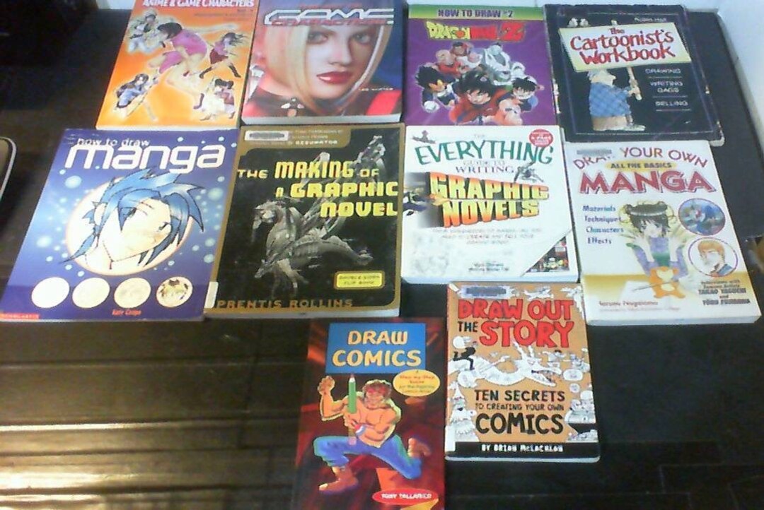 10 Books How to Draw Comics, Graphic Novels Manga Cartoons - Etsy Israel