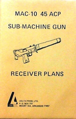MAC-10 .45 ACP Submachine Gun Receiver Plans 1983 NEW by - Etsy