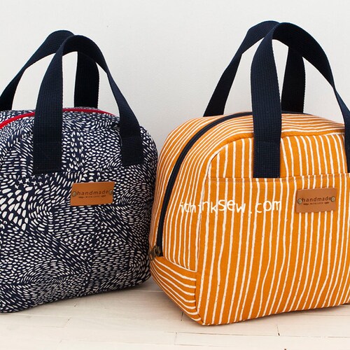 Sewing Pattern Insulated Lunch Bag PDF Tote Bag Sewing - Etsy