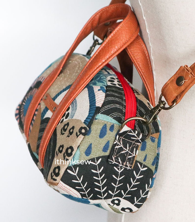Ayda Mini Duffle Bag PDF Sewing Pattern Mini Boston Bag - Etsy