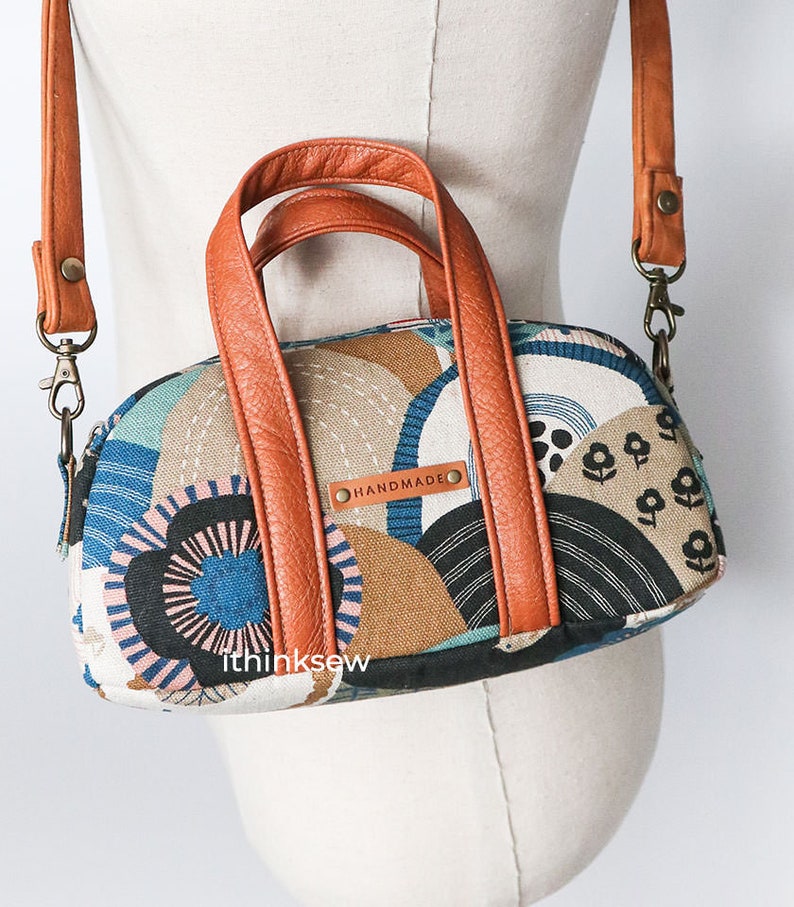Ayda Mini Duffle Bag PDF Sewing Pattern Mini Boston Bag - Etsy