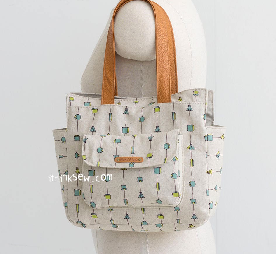 Lola Tote Bag PDF Sewing Pattern - 2 Sizes, Easy Bag Pattern - Etsy