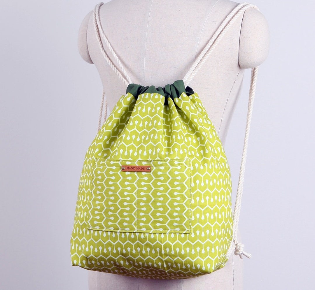 Lionel Drawstring Backpack PDF Sewing Pattern, Easy Backpack Pattern ...
