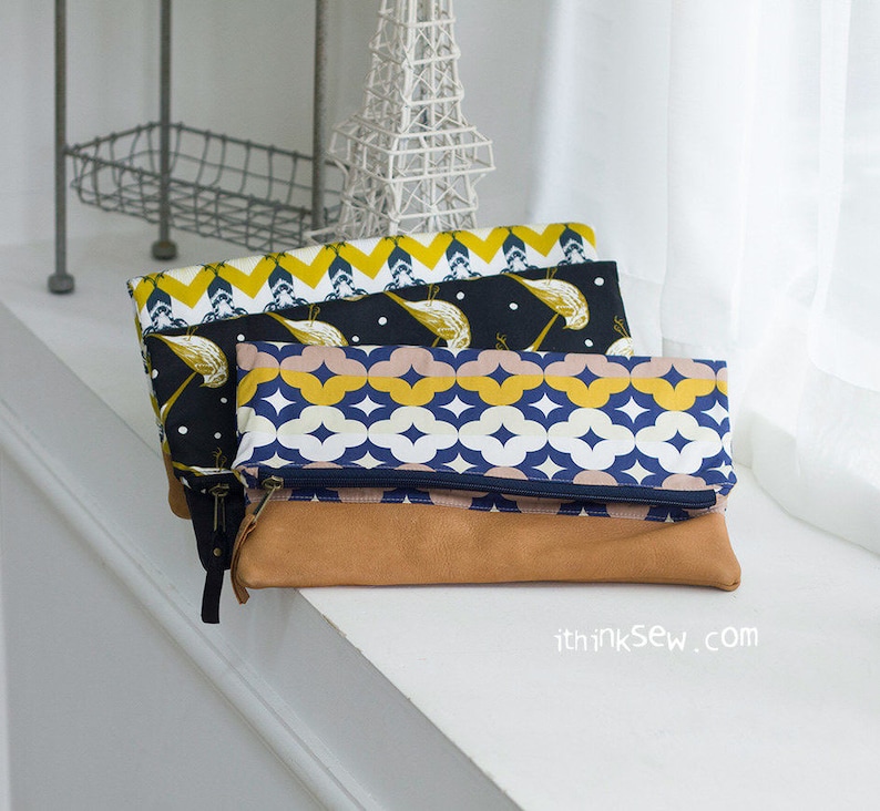 Marissa Fold Over Clutch PDF Sewing Pattern - Etsy